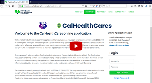 Physicians for a Healthy California > Programs > CalHealthCares